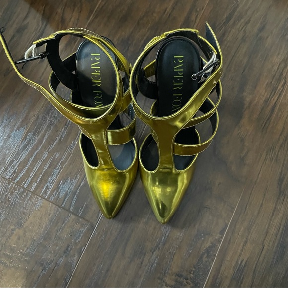 Paper Fox | Shoes | Chartreuse Heels | Poshmark